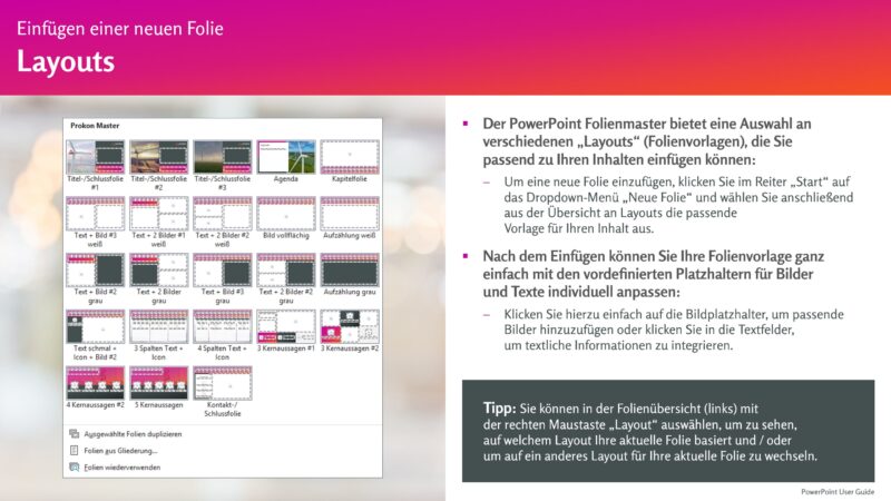 PowerPoint User Guide für Ihren Folienmaster | RELEASE